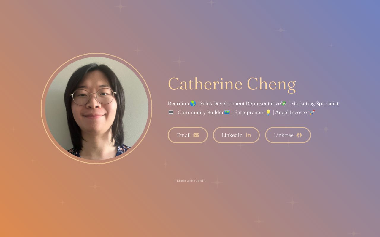 Catherine Cheng | Carrd